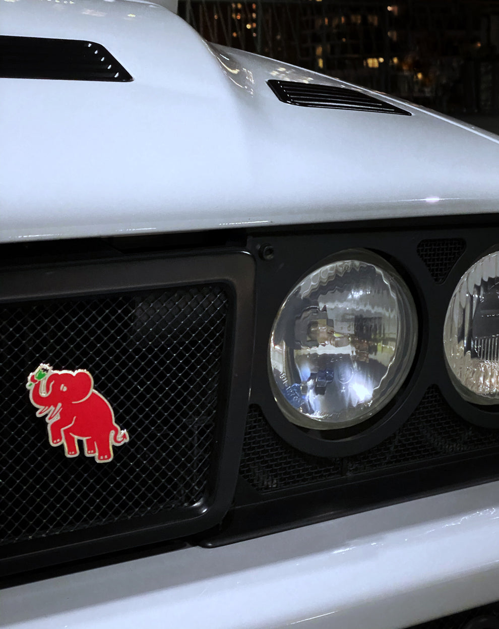Red Hooligan Elephant Grille Badge – Viva Bastardo